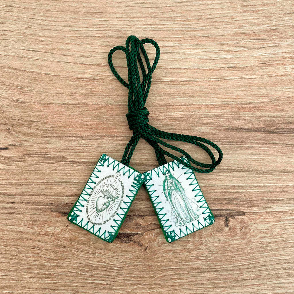 Escapulario Verde del Inmaculado Corazón de María – VII Sacramentos Colombia